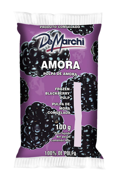 Polpa Fruta de Marchi Amora 100g - Covabra Polpa Fruta de Marchi Amora 100g - Covabra