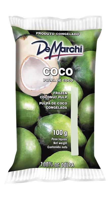 Polpa Fruta de Marchi Coco 100g - Covabra Polpa Fruta de Marchi Coco 100g - Covabra