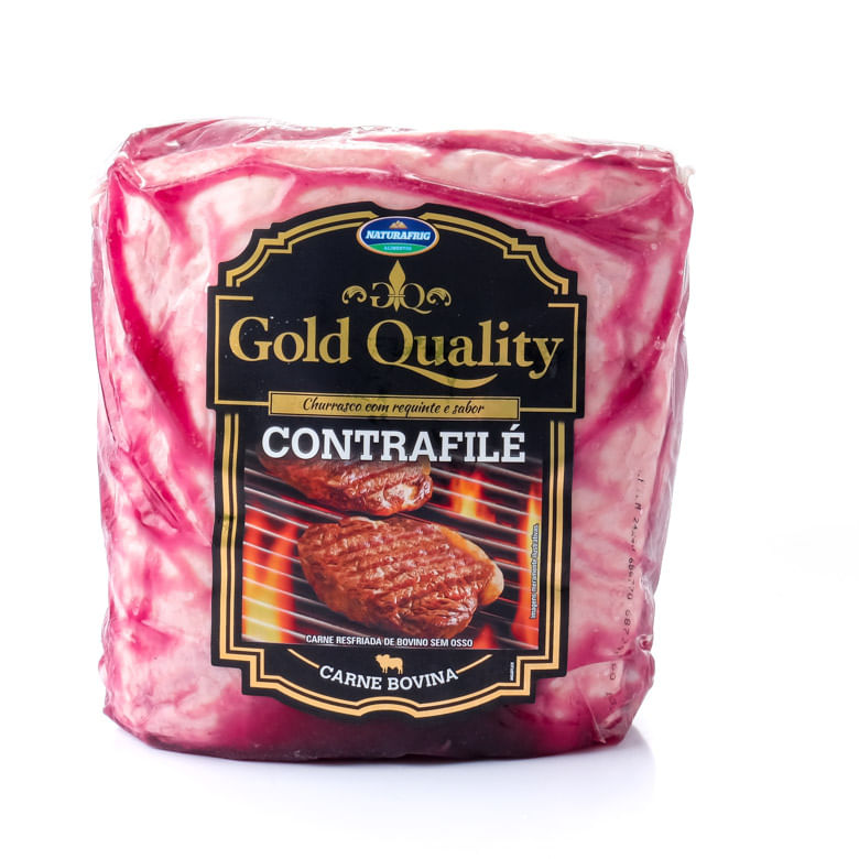 Contra Filé Bovino Gold Resfriado Porcionado a Vácuo kg - Covabra
