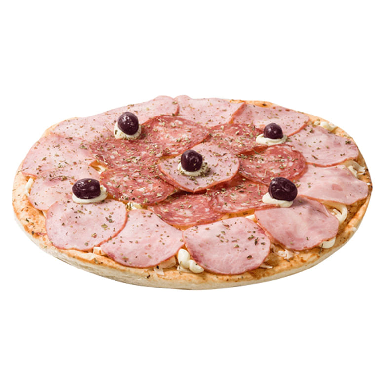 Pizza Covabra Semipronta Lombo, Salame com Requeijão Média kg - Covabra