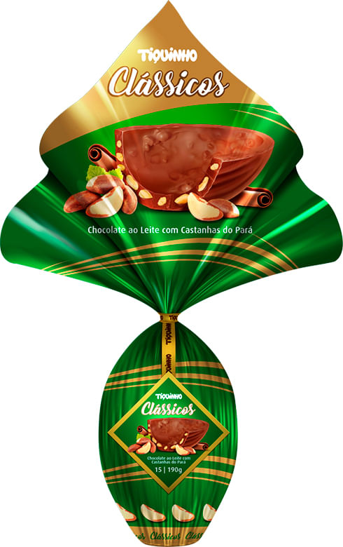 Ovo de Páscoa Tiquinho N.15 Chocolate com Castanha Do Pará 190g - Covabra