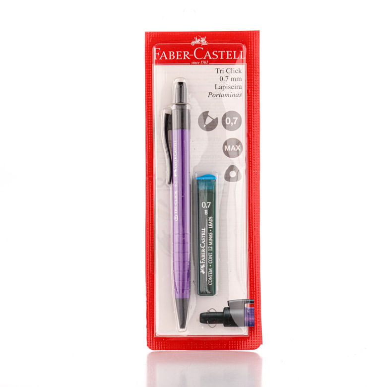 Lapiseira Faber Castell Tri Click 0,7mm - Covabra Lapiseira Faber Castell Tri Click 0,7mm - Covabra