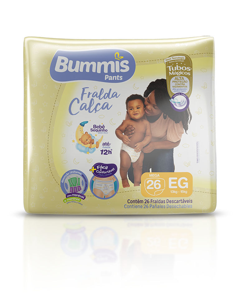 Fralda Bummis Tubos Calça Mega EG com 26Unidades - Covabra Fralda Bummis Tubos Calça Mega EG com 26Unidades - Covabra