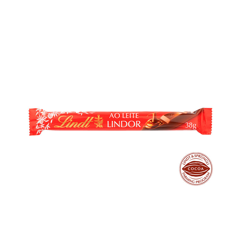 Chocolate Lindt Milk Lindor Stick 38gr - Covabra