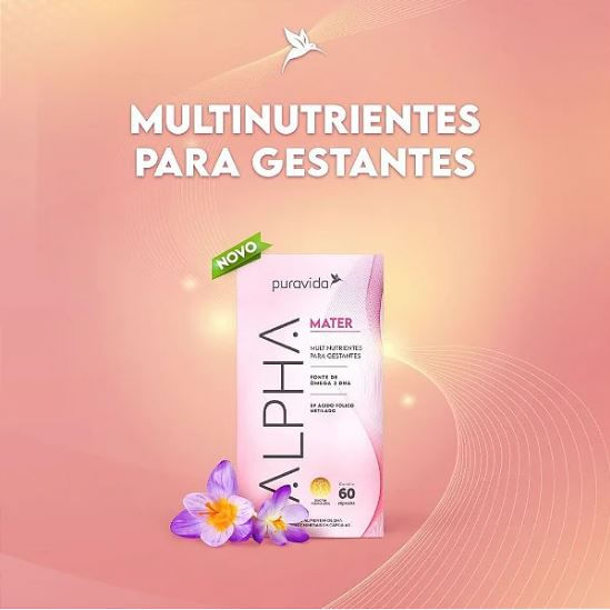 Suplemento Alimentar Pura Vida Alpha Mater com 60 Cápsula un - Covabra