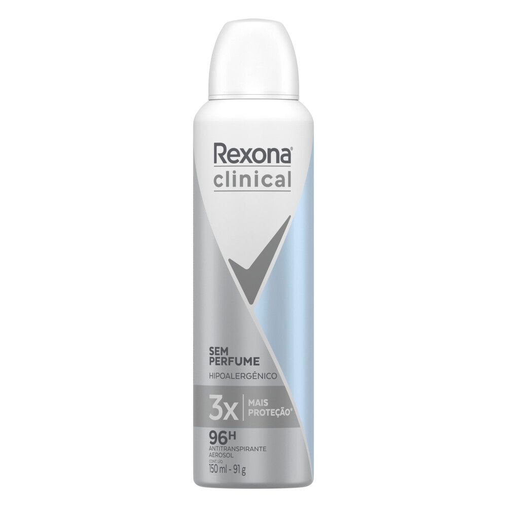 Desodorante Rexona Men sem Perfume Aerosol 150ml - Covabra