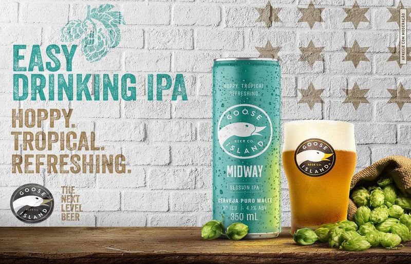 Cerveja Goose Island Midway Session Ipa 350ml - Covabra Cerveja Goose Island Midway Session Ipa 350ml - Covabra