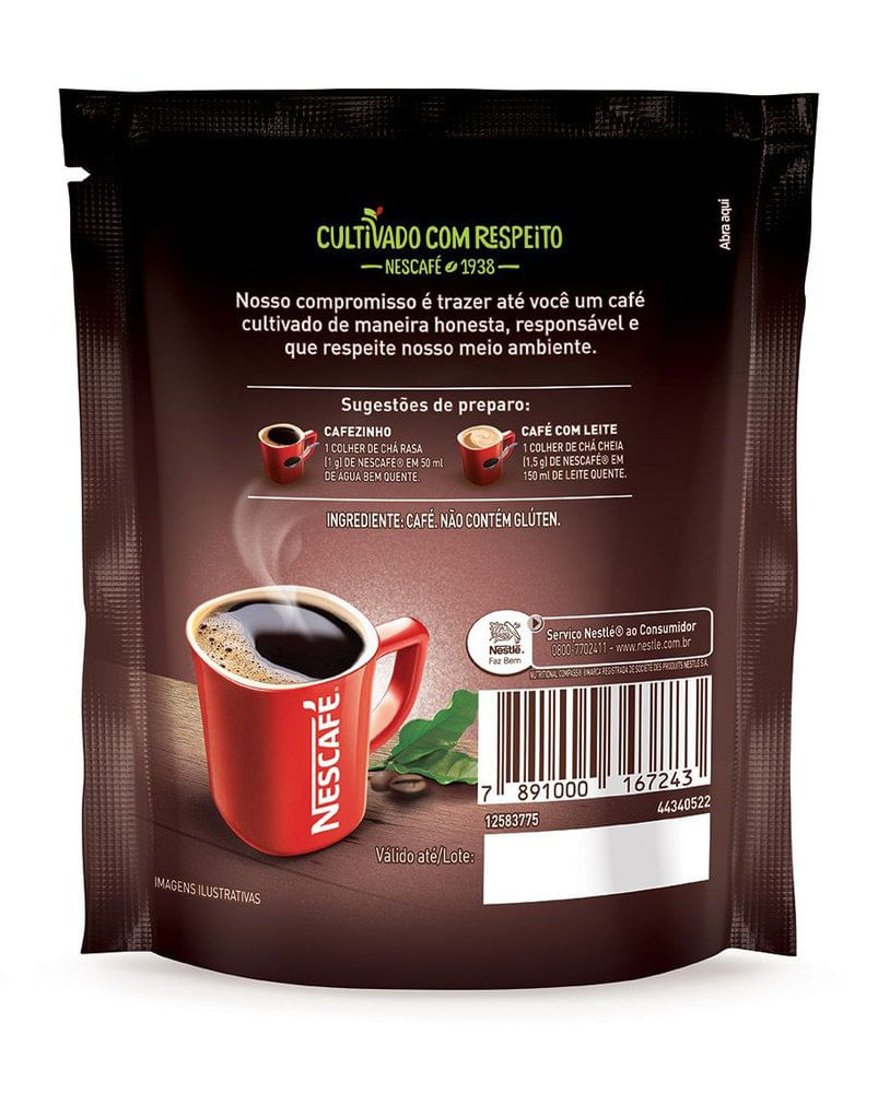 Café Nescafé Solúvel Extraforte Sachê Lv50g Pg 40g - Covabra