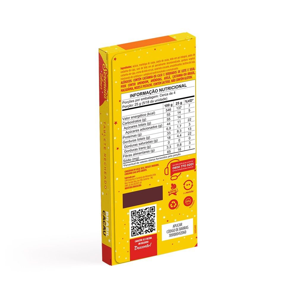 Chocolate Nestlé Brasil Cacau Tablete Serenata 90g - Covabra