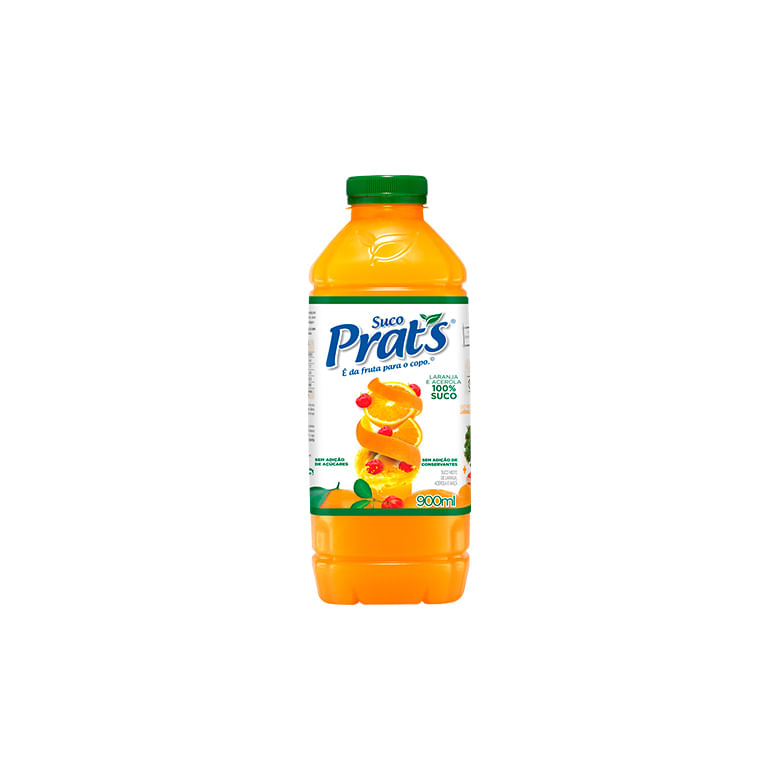 Suco Prats Integral Laranja, Acerola e Maçã 900ml - Covabra