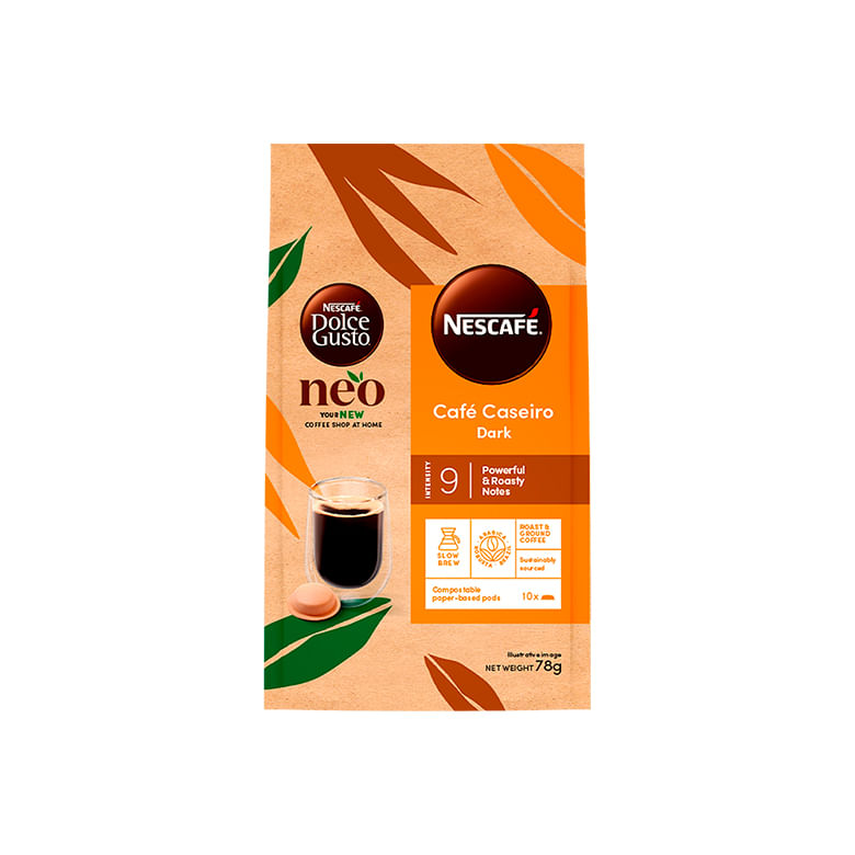 Café Nescafé Neo Caseiro Dark com 10 Cápsulas 78g - Covabra