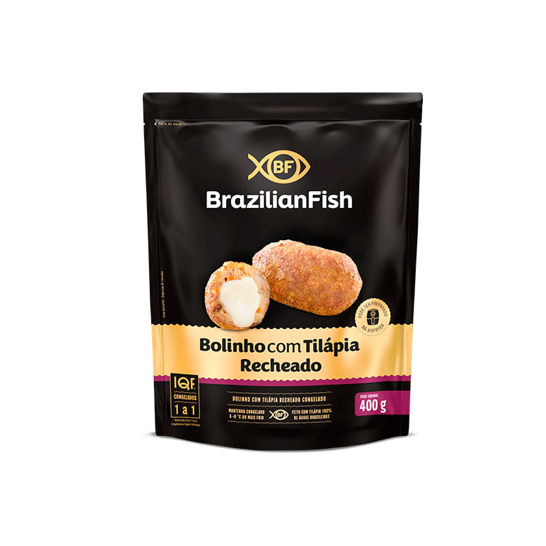 Bolinho com Tilápia Brazilian Fish Recheado 400g - Covabra