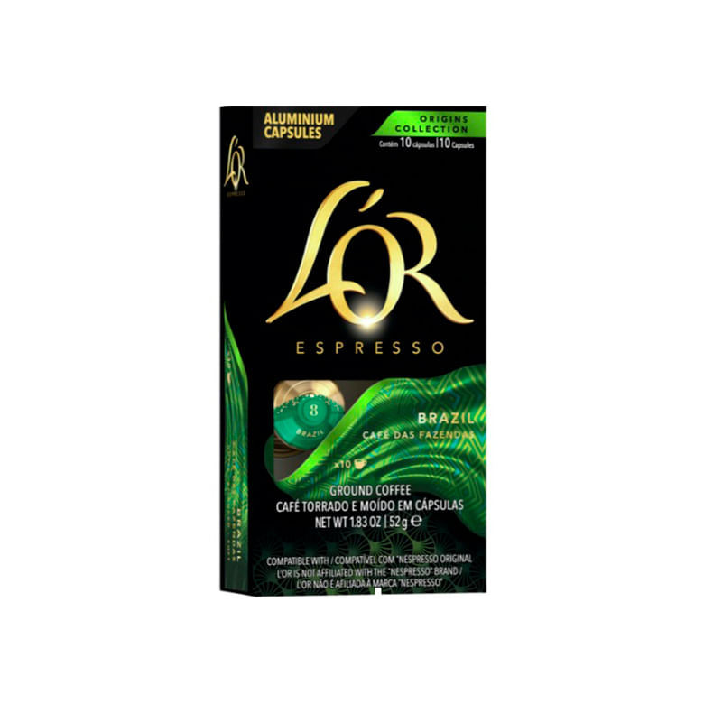 Café Lor Espresso Brazil c/ 10 Cápsulas 52g - Covabra
