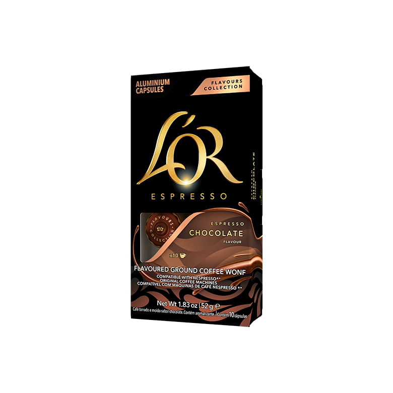 Café Lor Espresso Chocolate com 10 Cápsulas 52g - Covabra