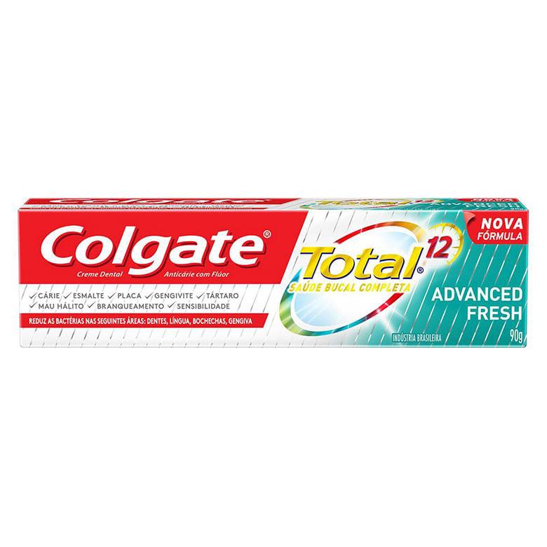 Creme Dental Colgate Total 12 Advanced Fresh 90g - Covabra