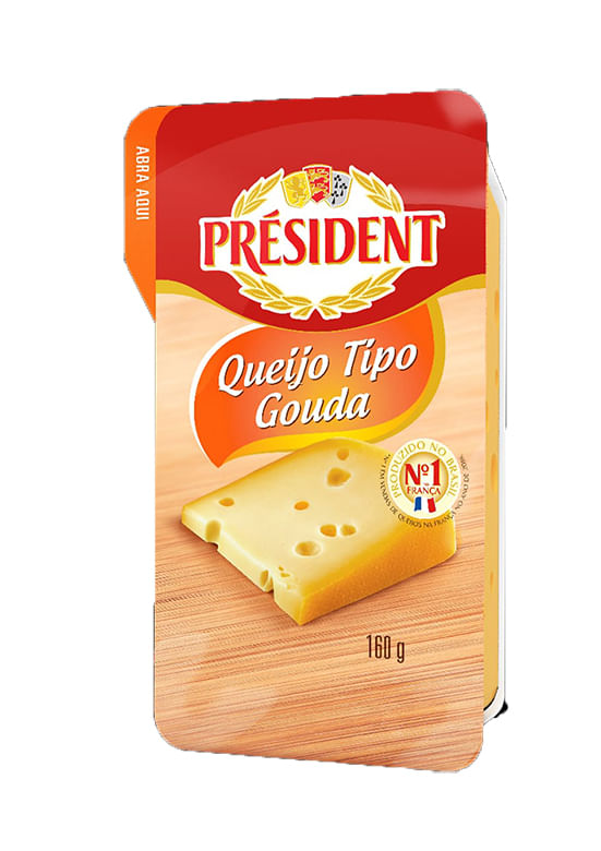 Queijo Gouda President 160g - Covabra