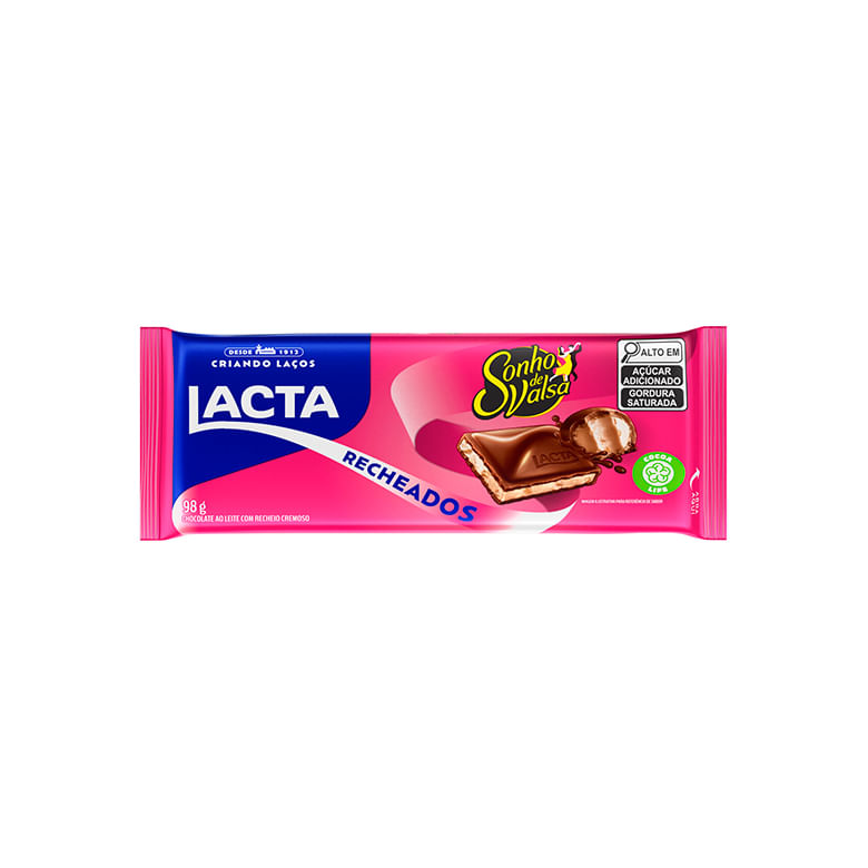 Chocolate Lacta Tablete Sonho de Valsa 98g - Covabra