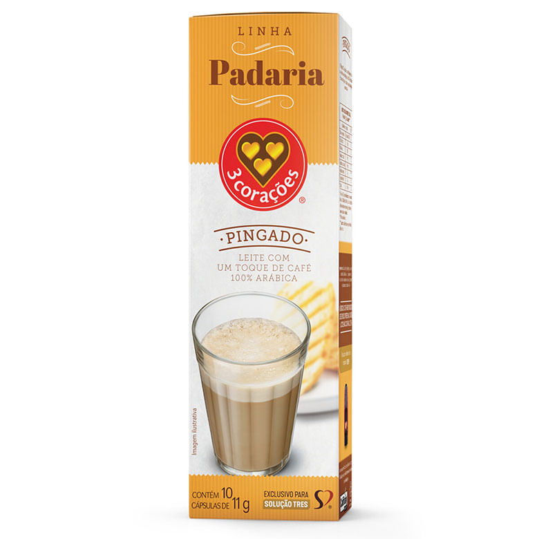 Café Três Padaria Pingado com 10 Cápsulas 110g - Covabra