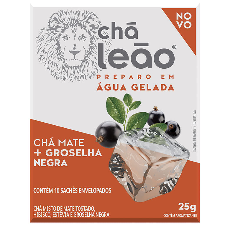 Chá Matte Leão Gelado com Groselha Negra 25g - Covabra