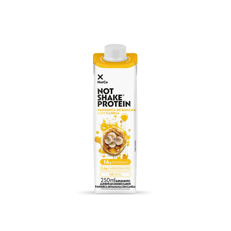 Bebida Vegetal Notco NotShake Protein 16g Banana com Canela 250ml - Covabra