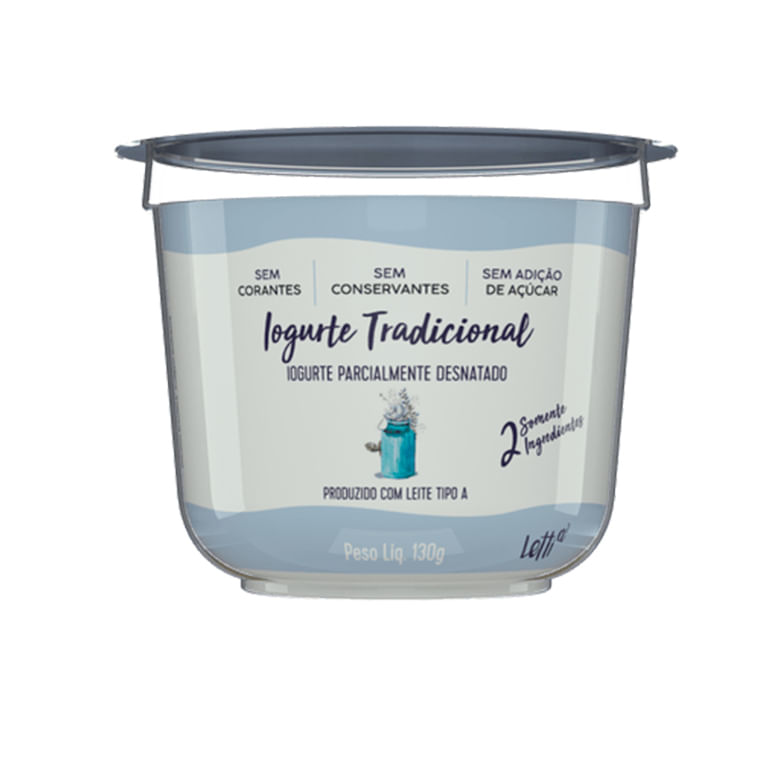 Iogurte Natural Letti sem Amido 130g - Covabra