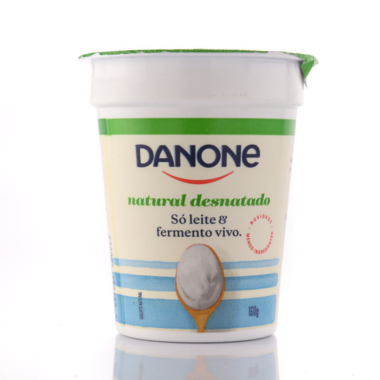 Iogurte Natural Danone Desnatado 160 g - Covabra