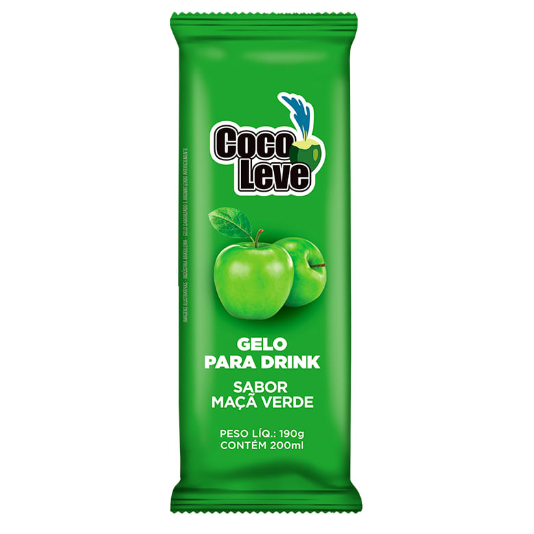 Gelo Coco Leve Maça Verde 190g - Covabra