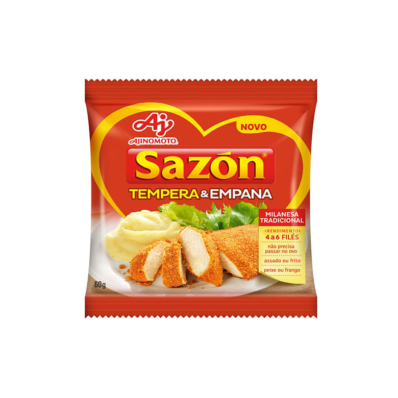 Tempero Sazon Milanesa Tradicional 60g - Covabra