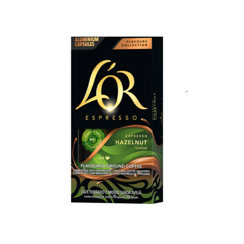 Café Lor Espresso Hazelnut c/ 10 Cápsulas 52g - Covabra