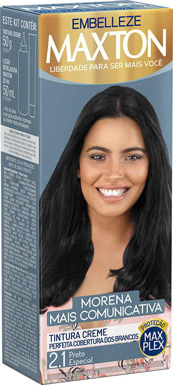 Tintura Maxton Mini Kit Preto Especial N.2.1 Un - Covabra