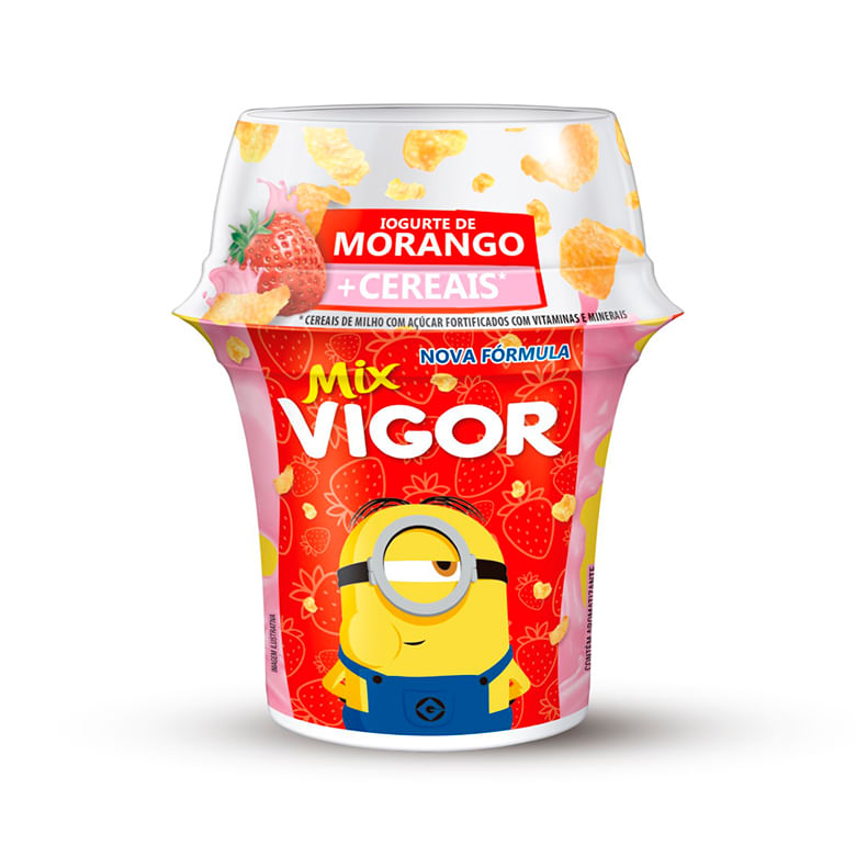 Iogurte Mix Vigor Infantil Morango + Cereais 140g - Covabra
