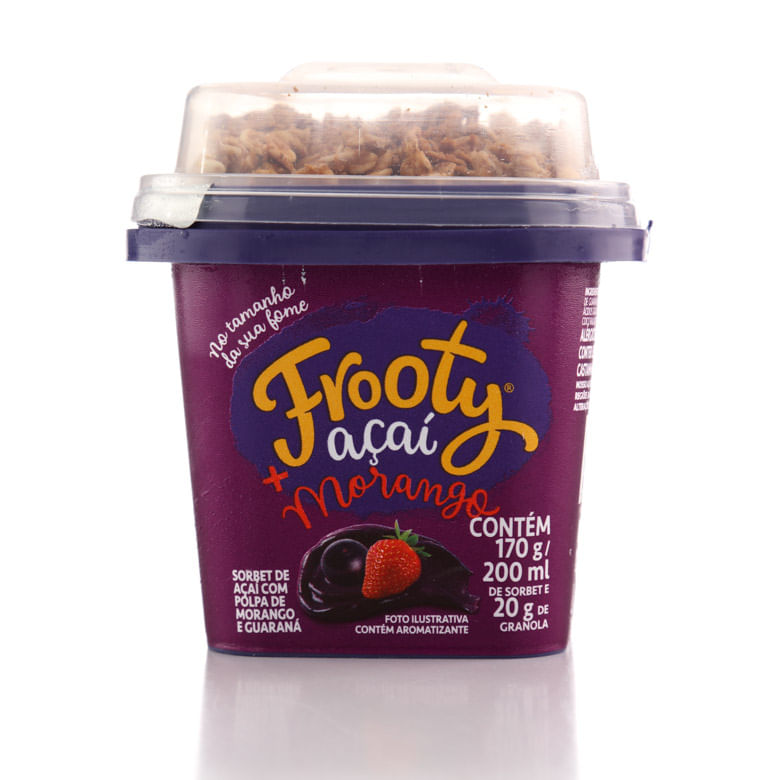 Açaí Frooty Morango com Granola 200ml - Covabra