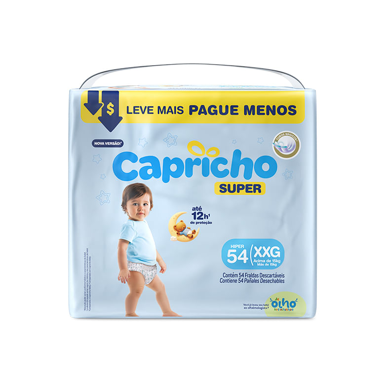 Fralda Capricho Super XXG 54un - Covabra
