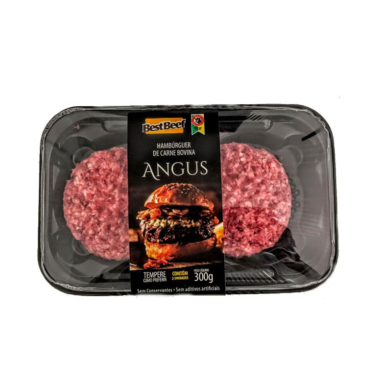 Hamburguer Bovino Angus Best Beef 300g - Covabra