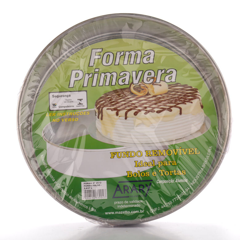 Forma Arary Redonda com Fundo Removível N.25 - Covabra