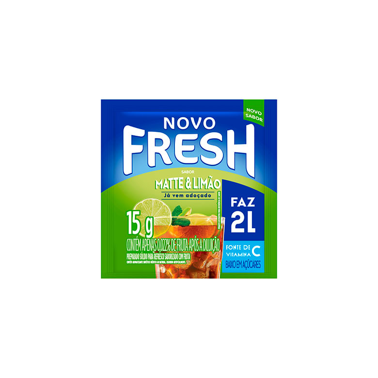 Refresco em Pó Fresh Matte Limão 15g - Covabra