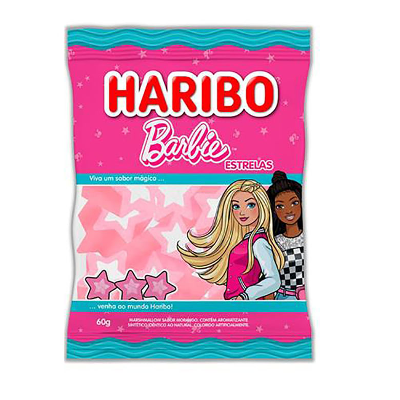 Marshmallow Haribo Barbie Morango 60g - Covabra