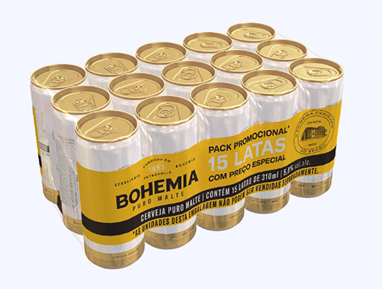 Cerveja Bohemia Lata 310ml com 15Unidades - Covabra