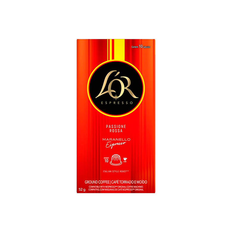 Café Lor Espresso Maranello c/10 Cápsulas 52g - Covabra