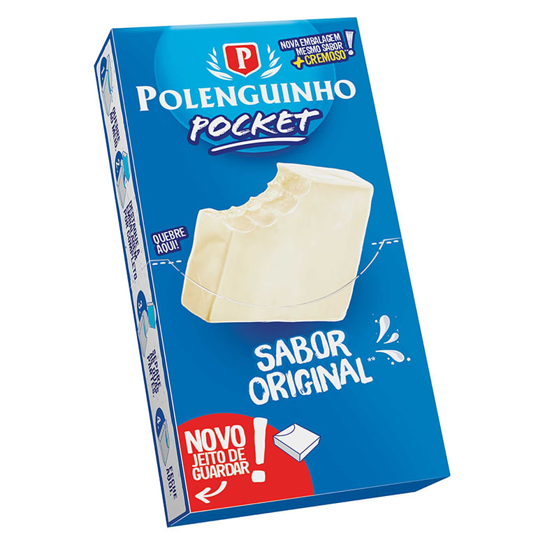Queijo Processado Polenguinho Natural com 2 Unidades 34g - Covabra