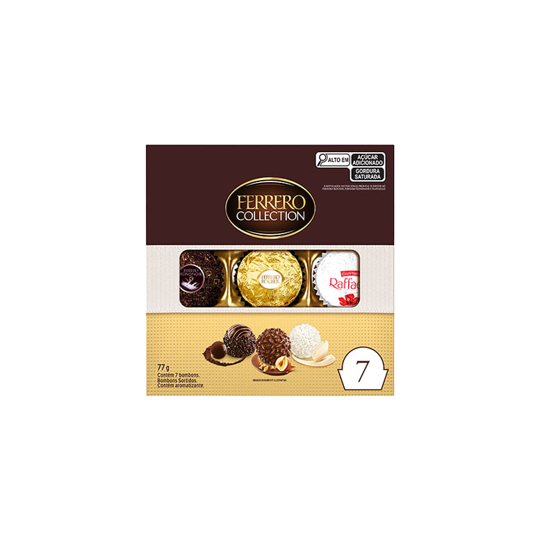 Bombom Ferrero Collection com 7 Unidades 77g - Covabra