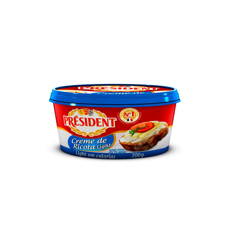 Creme Ricota President Light Pote 200g - Covabra