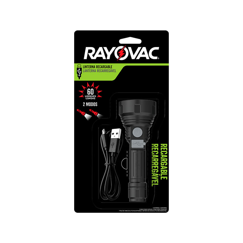 Lanterna Rayovac Recarregavel Usb Mini Sm-4 un - Covabra
