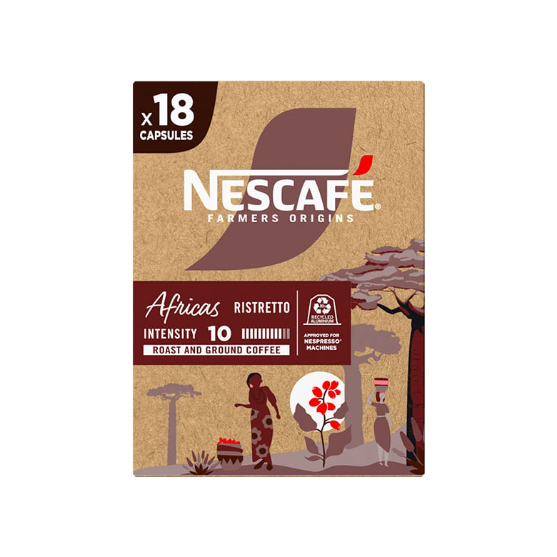 Café Nescafé Nespresso Africas Ristretto com 18 79,2g - Covabra