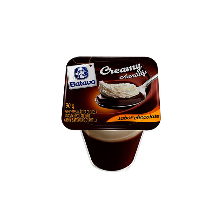 Sobremesa Batavo Creamy Chantilly Chocolate 90g - Covabra