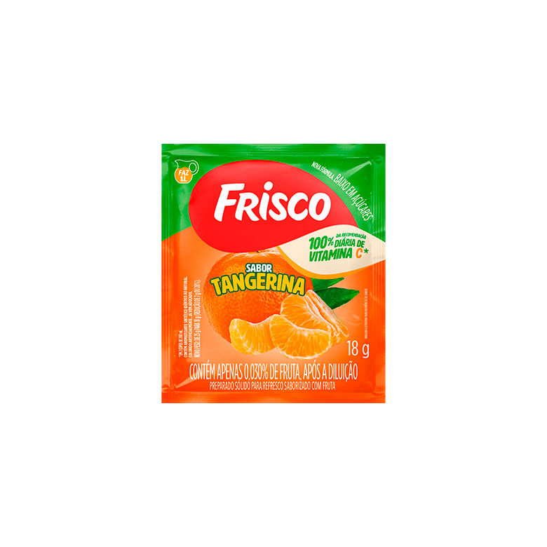 Refresco em Pó Frisco Tangerina 18g - Covabra