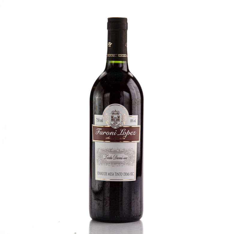 Vinho Faroni Lopez Tinto Demi-Sec 750ml - Covabra