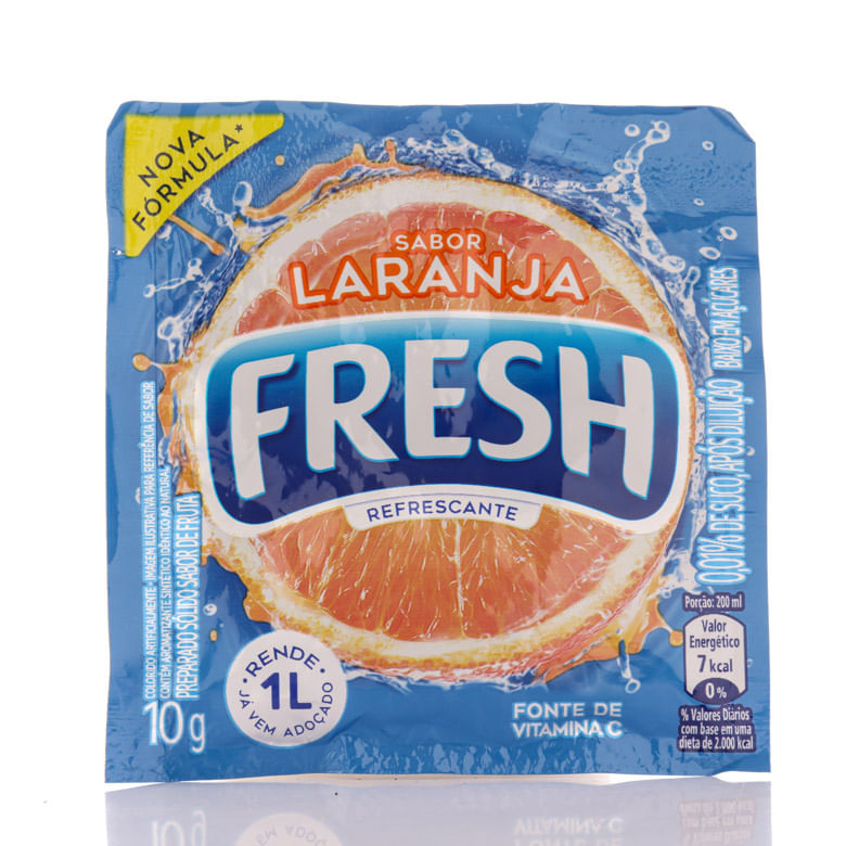 Refresco em Pó Fresh Laranja 10g - Covabra