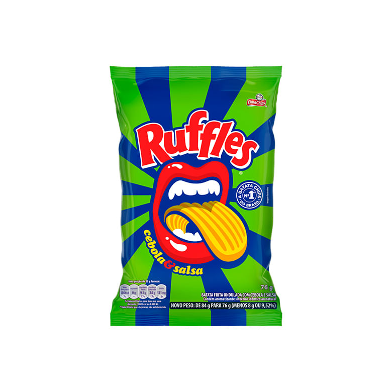 Batata Ruffles Cebola e Salsa 76g - Covabra