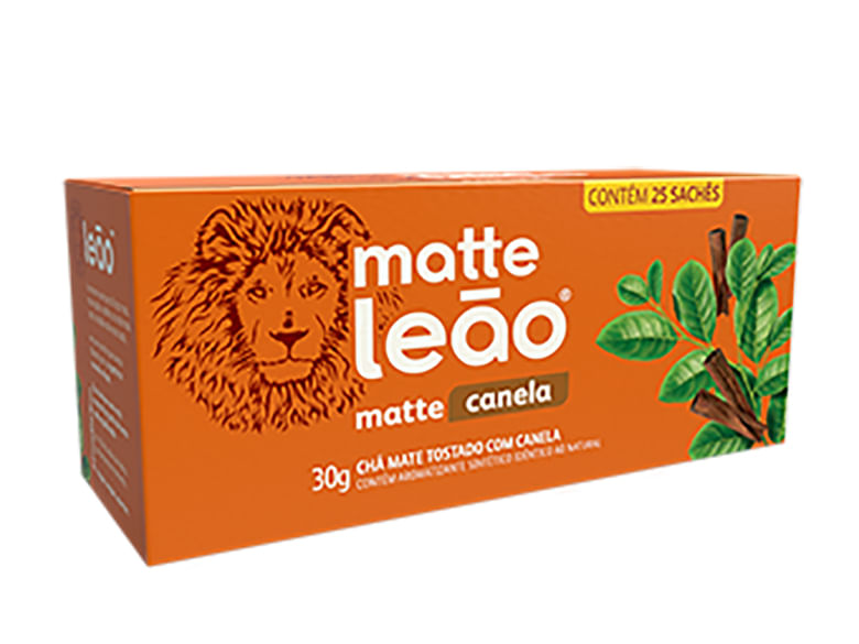 Chá Matte Leão Chá Mate com Canela com 25 Saquinhos 30g - Covabra